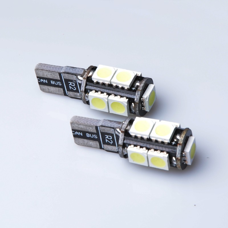 Bec T10 W5W pozitie 9x SMD 5050 LED CAN-BUS Alb Pur 5500k fara eroare ... Bec T10 W5W pozitie 9x SMD 5050 LED CAN-BUS Alb Pur 5500k fara eroare ...