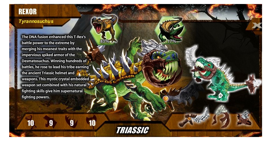 Micro Predasaurs - seria Insect Invasion - 01. REXOR | arhiva Okazii.ro