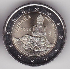 SPANIA moneda 2 euro comemorativa 2014-Parc Guell, UNC | arhiva Okazii.ro