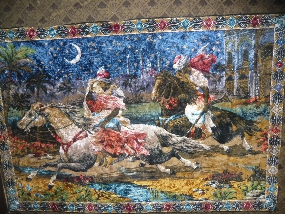 Carpeta veche de perete - Turcia- Rapirea din Serai ,dim.= 1,8 x 1,2 m ...