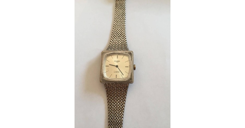 CEAS MECANIC DIN ARGINT VINTAGE ANKER 17JEWELS | arhiva Okazii.ro