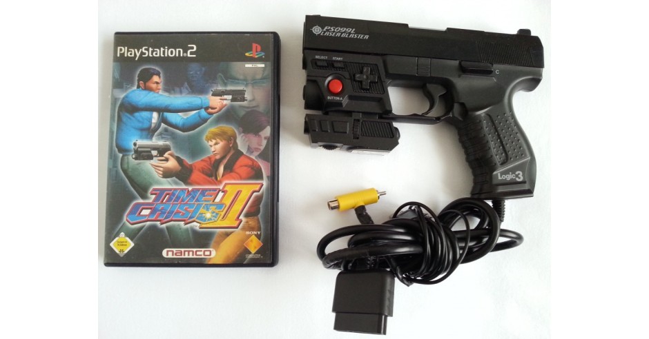 Pistol + joc Time Crisis Playstation Logic 3 PSO99L Laser Blaster ...