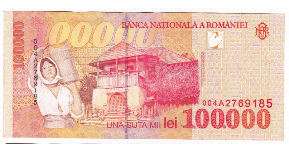 Bancnota 100.000 lei 1998 hartie 100000 VF++ | arhiva Okazii.ro