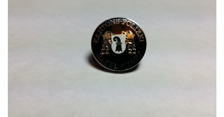 INSIGNA DE POLITIE - POLITIA DE CANTON BASEL - ELVETIA - PIESA DE ...