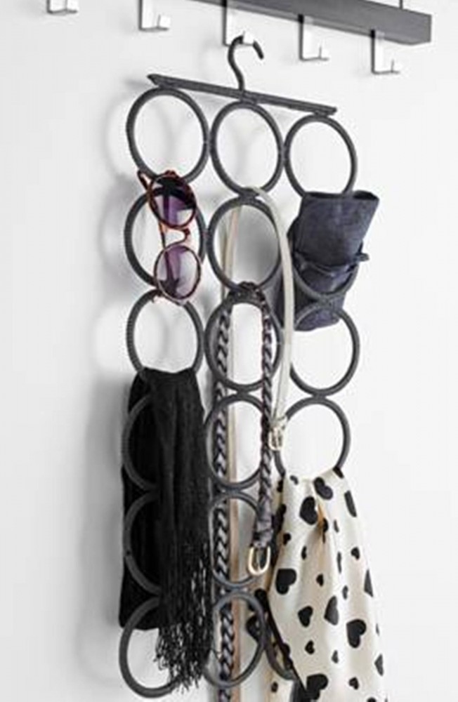 Umeras, cuier multifunctional pentru esarfe, fulare, cravate, curele ...