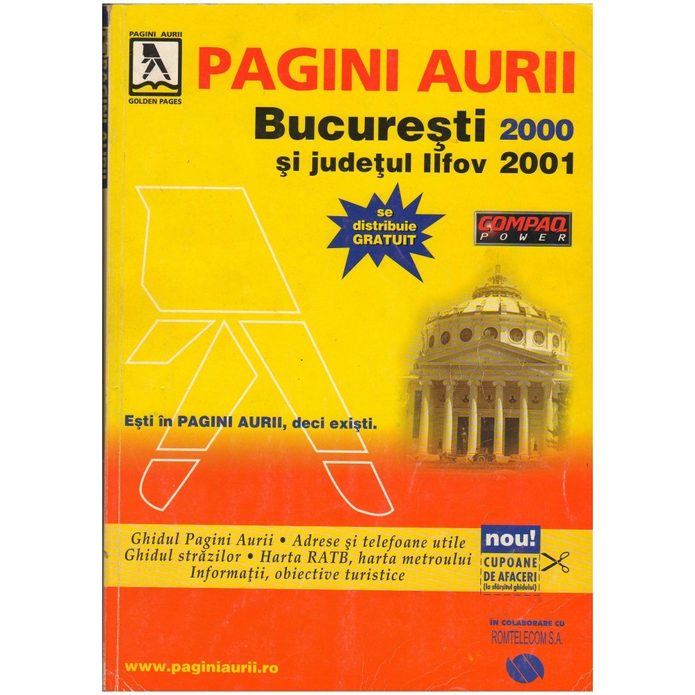 (C7148) PAGINI AURII. BUCURESTI SI JUDETUL ILFOV 2000-2001 | Okazii.ro