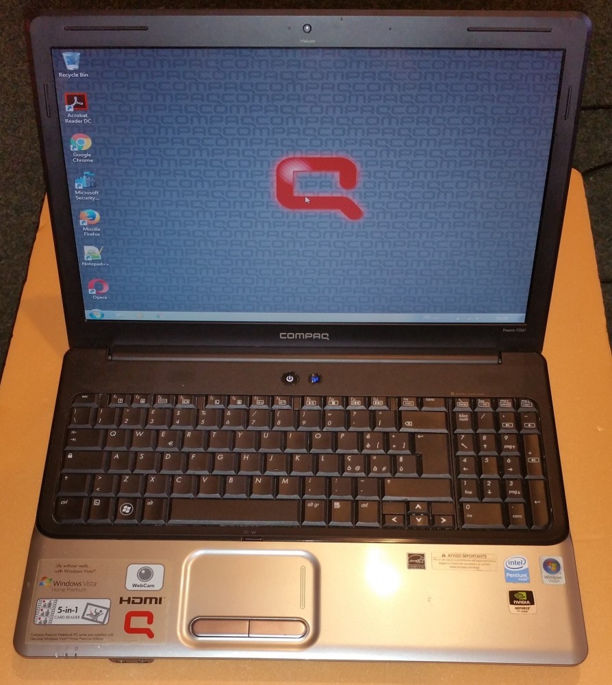 Laptop Compaq HP CQ61 15.6" Intel Dual Core 2 GHz, HDD 250 GB, 2 GB RAM ...