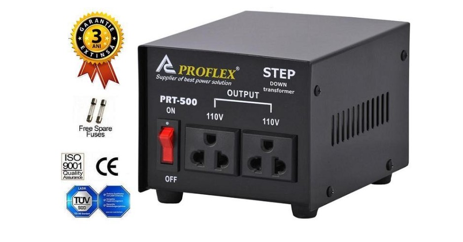 Convertor - Transformator 220v 110v 500w, Proflex? PRT500 | arhiva Okazii.ro