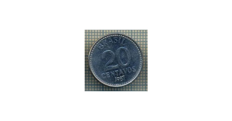 7832 MONEDA- BRAZILIA - 20 CENTAVOS - anul 1987 -starea ce se vede ...