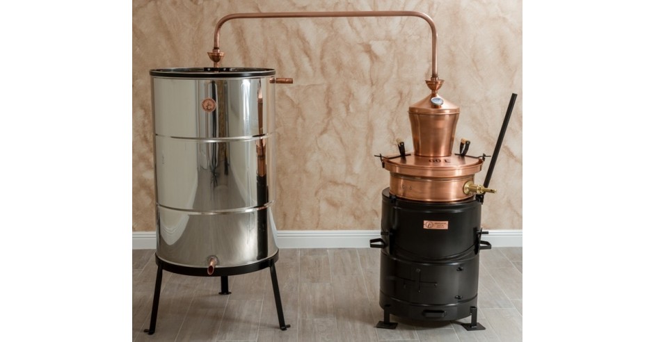 Cazan Tuica 60 Litri Basculant, Cupru Pur, Instalatie Completa ...