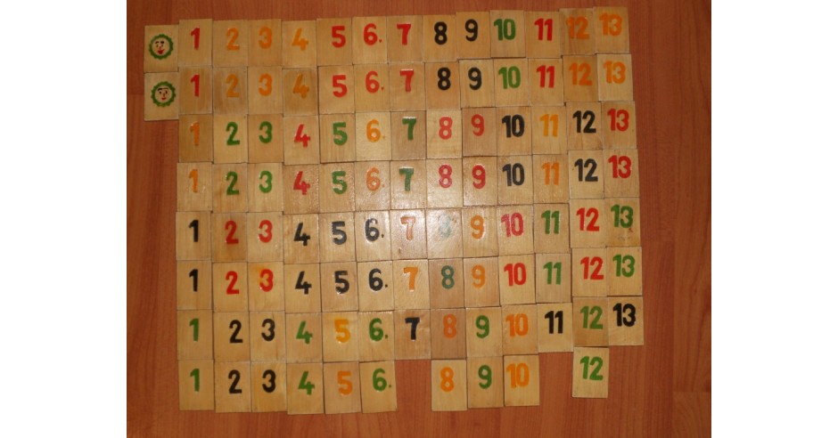 Piese de schimb Remi, Rummy romanesc din lemn,pictat. | arhiva Okazii.ro