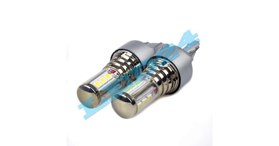 Bec led T20 W21W 9SMD 3030 alb doua filamente | arhiva Okazii.ro