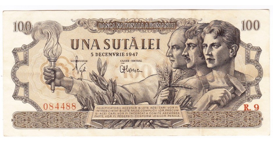 Bancnota 100 lei 5 decembrie 1947 (1) | arhiva Okazii.ro