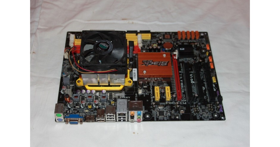 placa de baza ECS black series RS780M-A v1.0 +AMD PHENOM II X2 560 ...