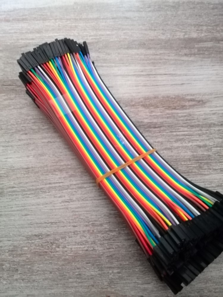 10 cabluri dupont MAMA-MAMA female-female Arduino PIC AVR ARM STM32 ...