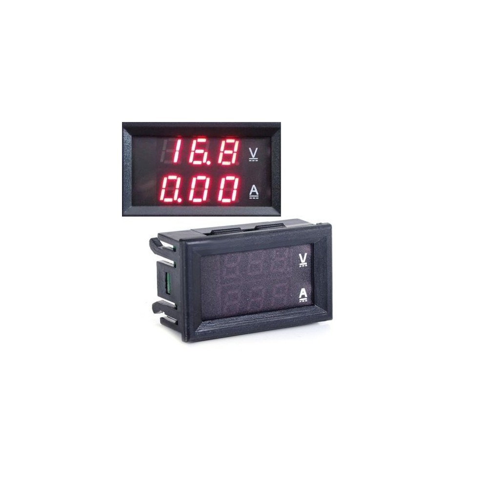 VOLTAMPERMETRU voltmetru ampermetru digital 100V cabluri de conectare ...