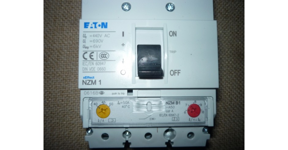 INTRERUPTOR AUTOMAT 3P DISJUNCTOR DE 50A NZMB1-A50, SWITCH, HEBLU, USOL ...