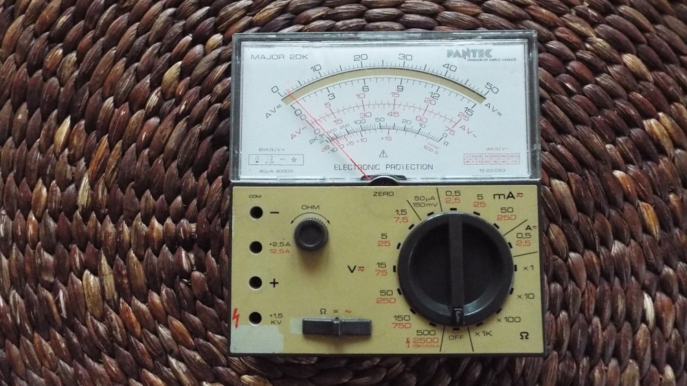 multimetru analog PANTEC Major 20k Carlo Gavazzi | arhiva Okazii.ro