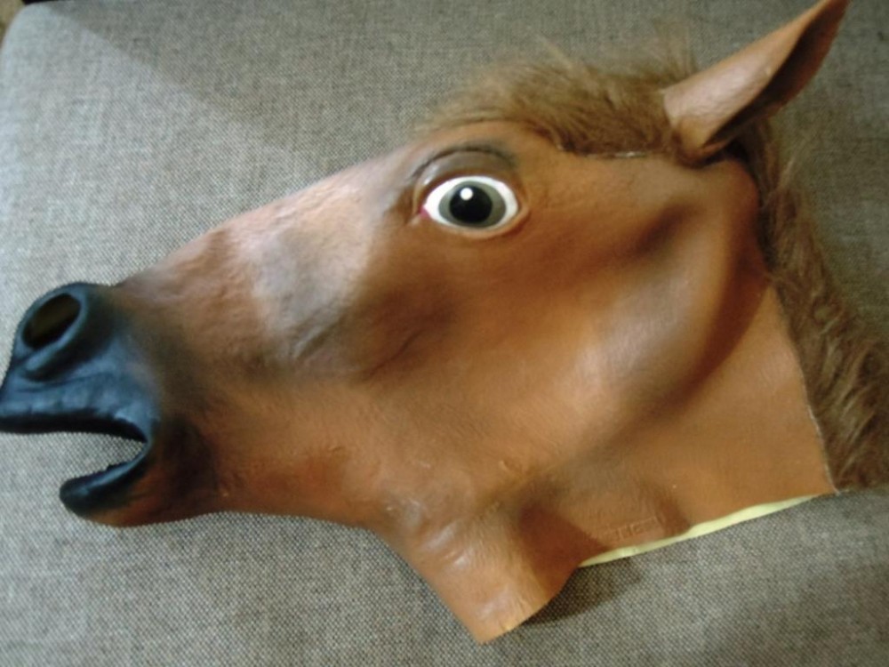 Masca cap de cal, latex, pentru petreceri, Halloween | arhiva Okazii.ro