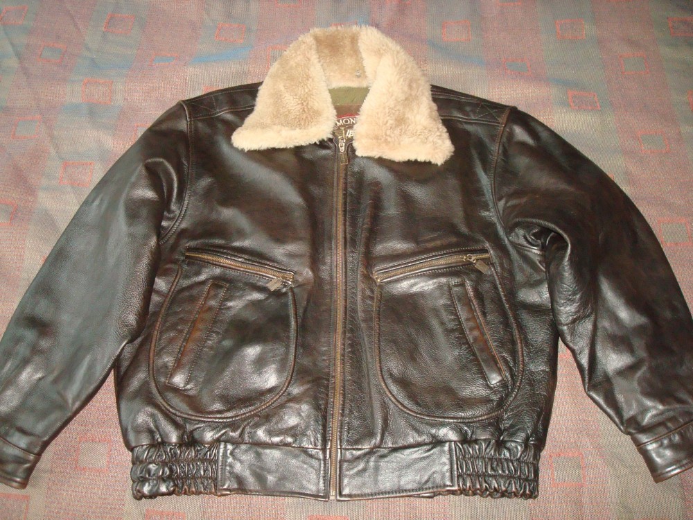 Geaca aviator/pilot/aviatie, barbati, piele naturala, gen Top Gun US ...