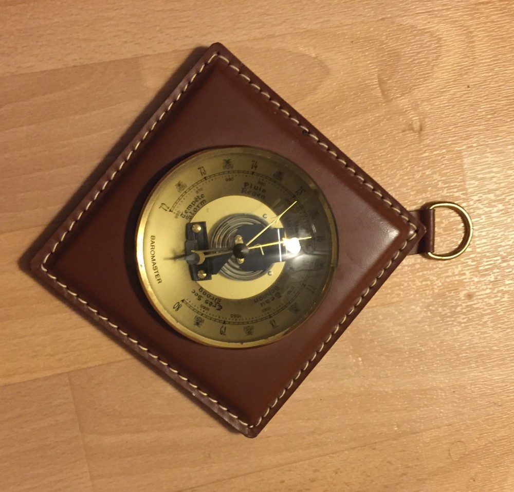 Barometru mecanic original cu mecanism din alama Baromaster | arhiva ...
