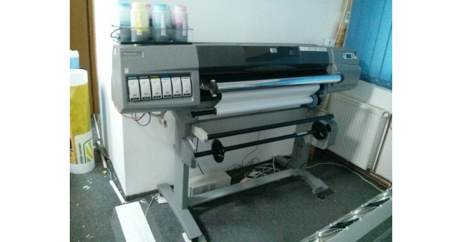 Plotter HP 5500, 42inch, sistem CISS, pentru hartie, backlit, canvas ...