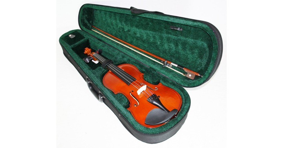 Set vioara clasica normala, incepatori marime 4/4 Noua arcus + husa ...