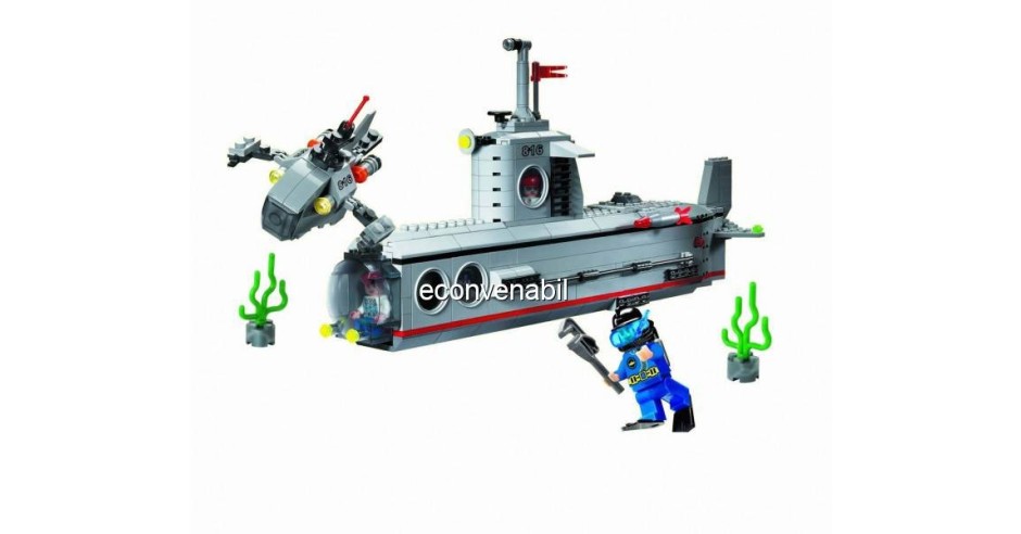 Joc tip Lego Submarin cu 4 Soldati Combat Zones 816 | arhiva Okazii.ro