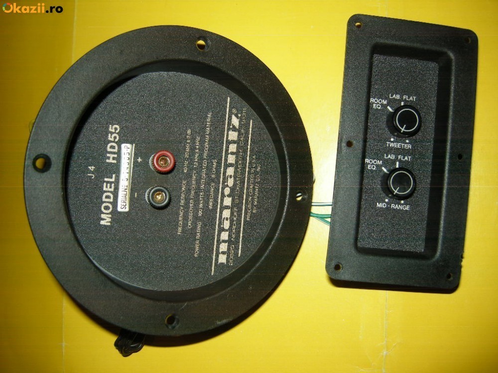Filtre Audio boxe 3 cai Marantz reglaje inalte si medii. | arhiva Okazii.ro