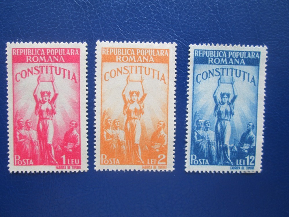 TIMBRE ROMANIA -SET CONSTITUTIA=NESTAMPILAT | arhiva Okazii.ro