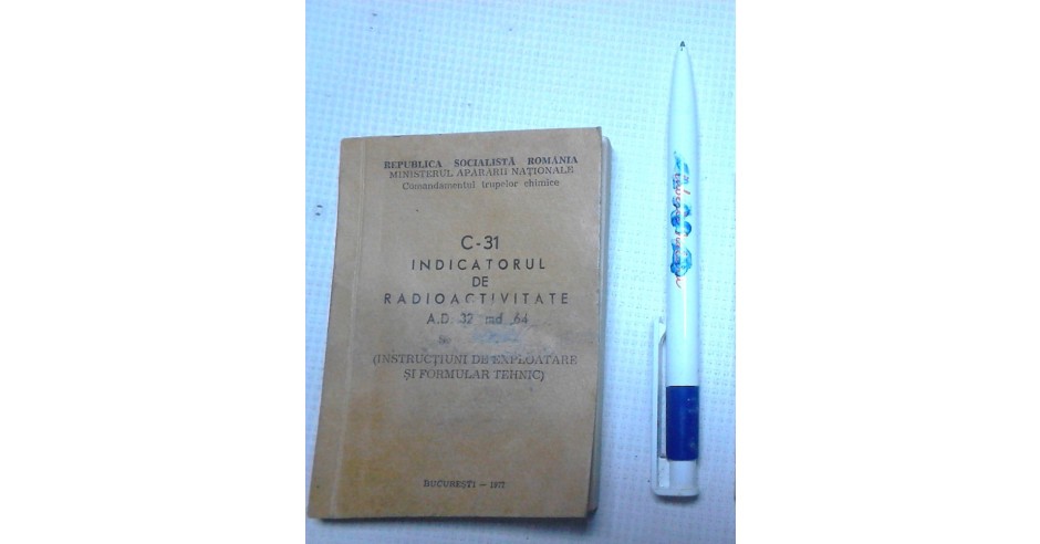 carte rara schema detector de radiatii contor Geiger muller militar ...