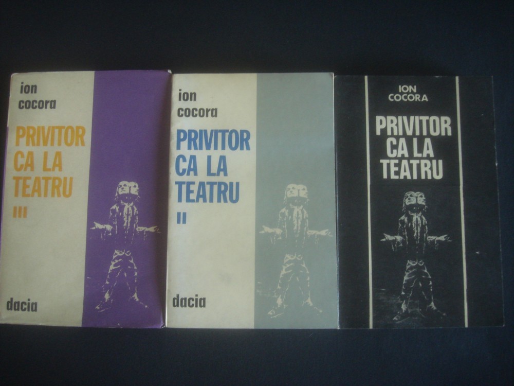 ION COCORA - PRIVITOR CA LA TEATRU 3 volume | arhiva Okazii.ro