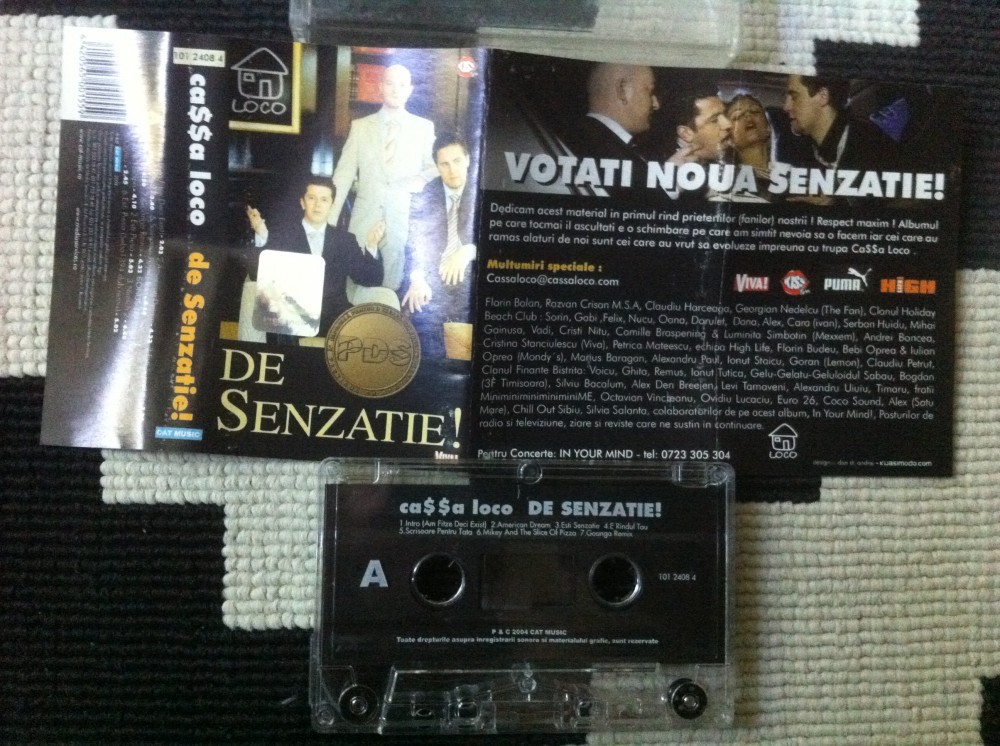 Cassa Loco de Senzatie 2004 caseta audio muzica hip hop pop rap cat ...