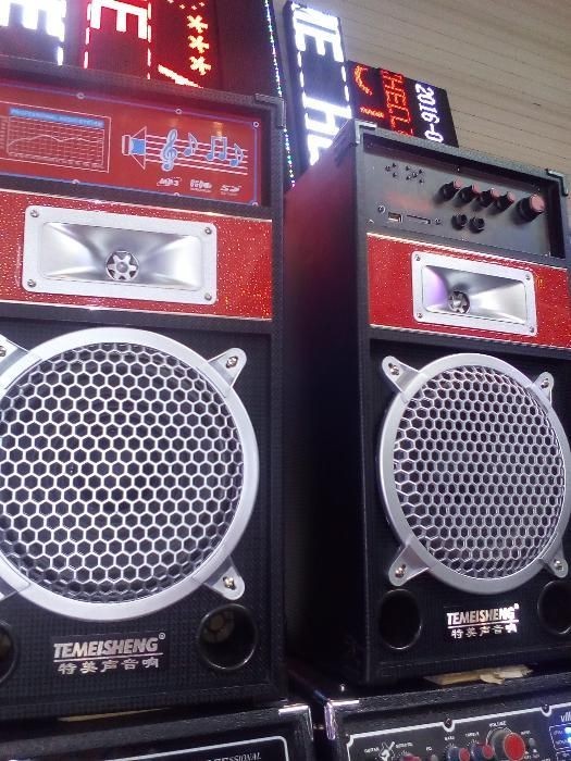 Boxe mari 100 wati active cu bluetooth statie incorporata, intrare ...