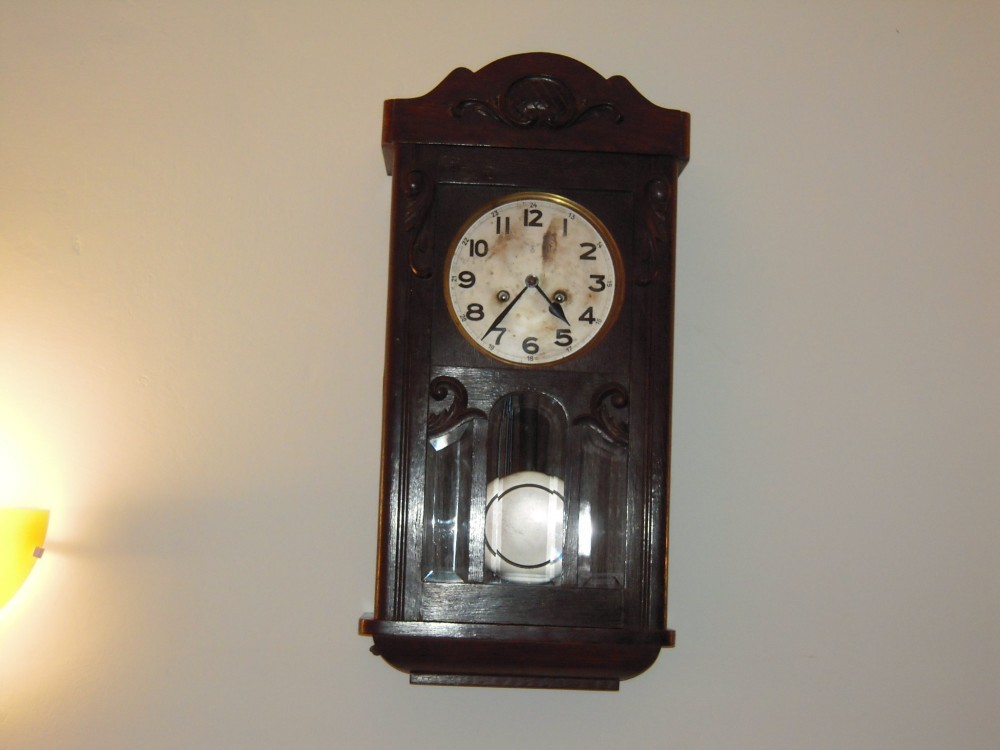 Ceas de perete DEFECT, cu pendul "MIGNON" (Made in Germany), 4 tonuri ...