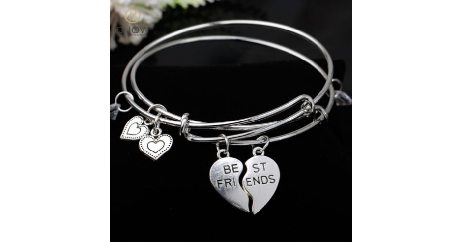 doua bratari Best Friends bff placat argint cristale cadou | arhiva ...