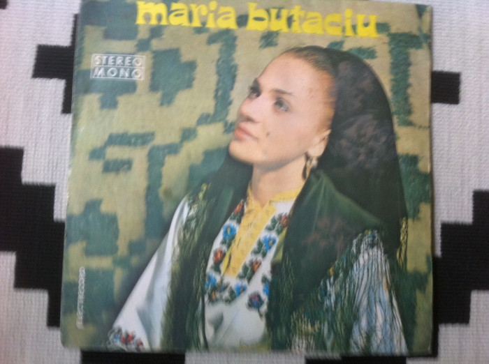 MARIA BUTACIU 1974 album disc vinyl lp muzica populara folclor STM EPE ...