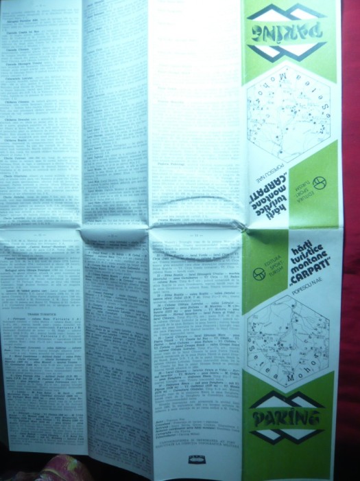 Harta Turistica a zonei montane Parang - Ed. Sport-Turism ,de N.Popescu ...