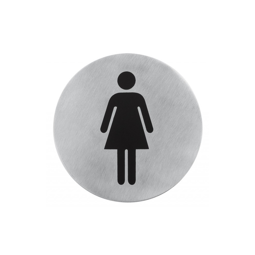 Semn indicator toaleta femei (din inox), ? 7.5 cm | arhiva Okazii.ro Semn indicator toaleta femei (din inox), ? 7.5 cm | arhiva Okazii.ro