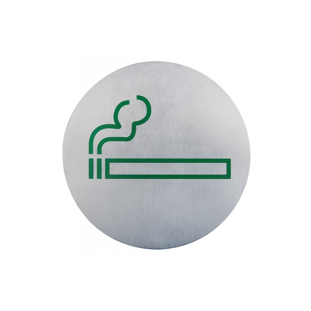 Semn indicator loc pentru fumat/fumatori (din inox), ? 16 cm | arhiva ...