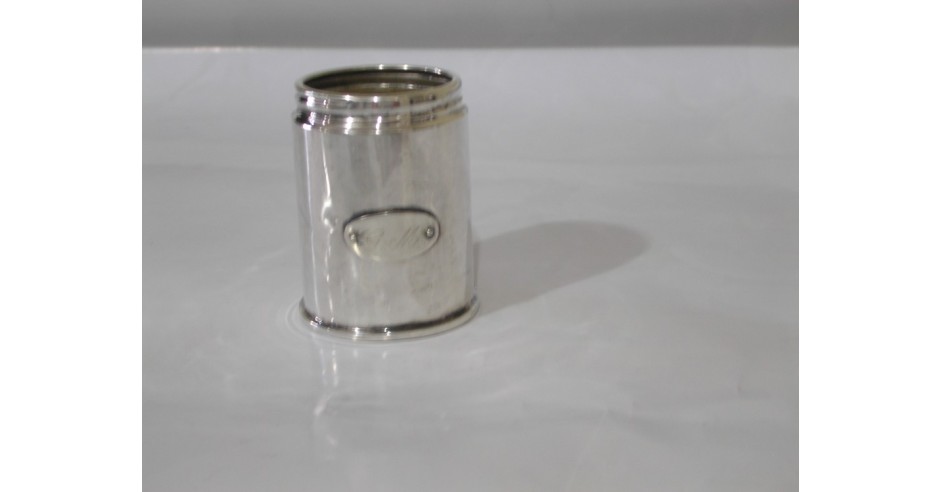 De colectie ! Superb pahar mic din argint /obiect decor vechi anii'20 ...