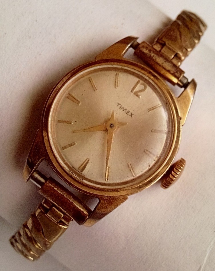 Timex British V-Conic Escapement Shockproof placat cu aur | arhiva ...