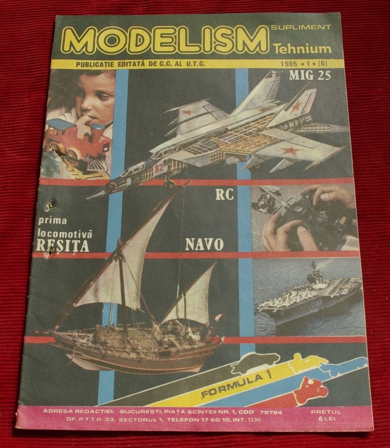 Revista Modelism supliment Tehnium nr. 1 ( 6 ) din anul 1985 / 32 ...