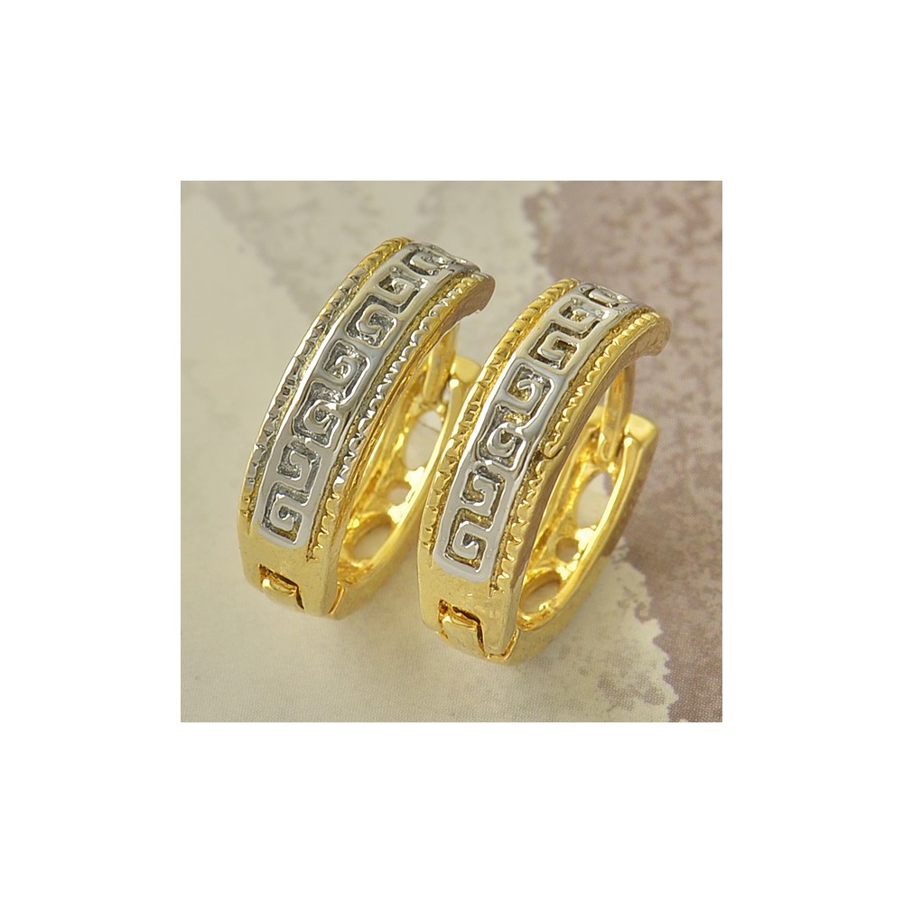 Superbi cercei 9K gold filled model versace - rotunzi | arhiva Okazii.ro