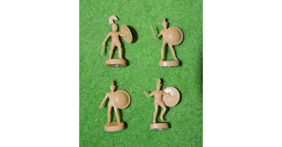 #17 Lot 4 figurine soldati romani armata romana, 3cm, plastic, colectie ...
