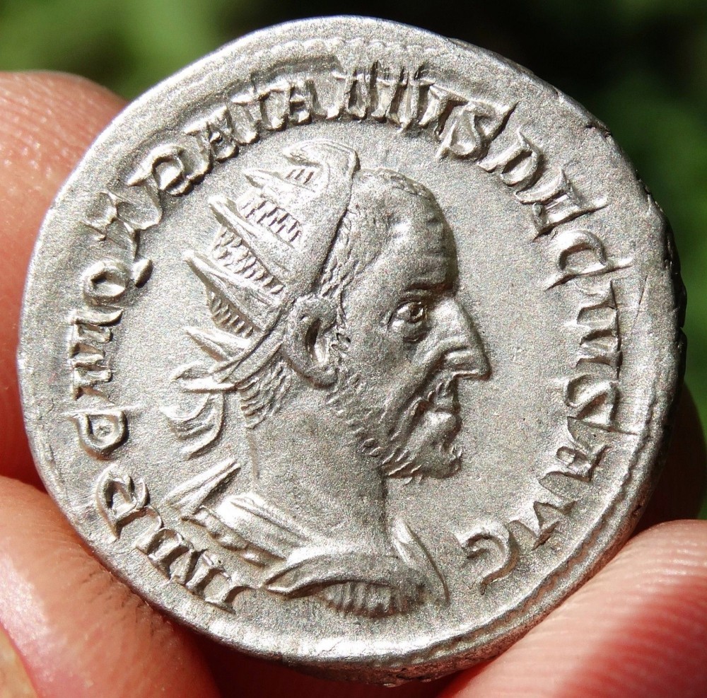 Denar Roman Moneda Romana Argint Antoninianus (2 Denari) Traianus ...