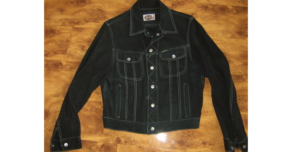 geaca piele intoarsa DIESEL vintage marimea M/L | arhiva Okazii.ro
