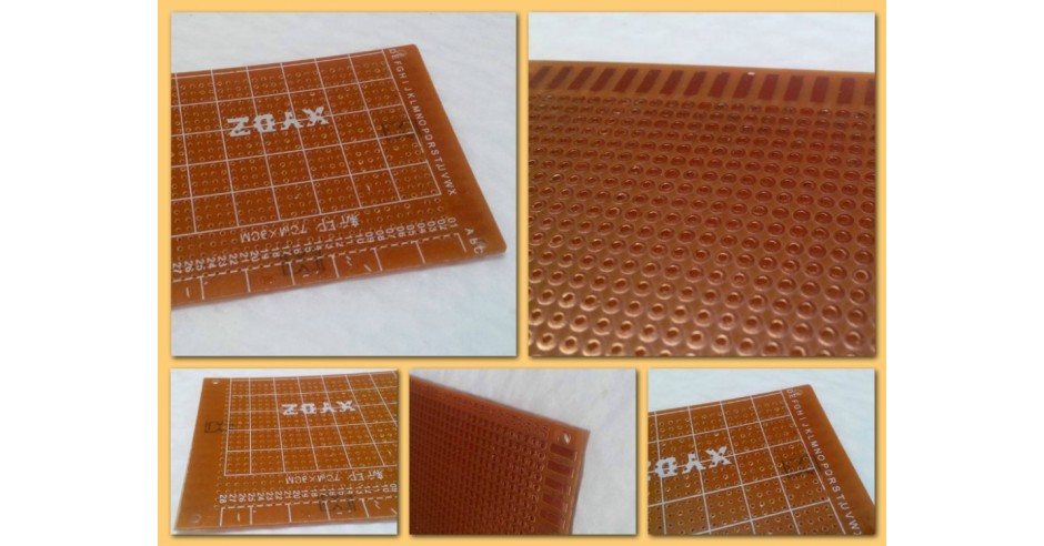 Cablaj, placa test PCB, circuit cablaje electronice textolit 7x9 cm ...