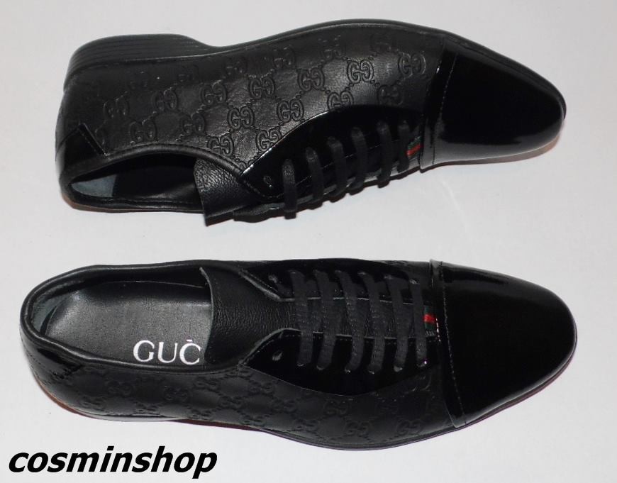 Pantofi GUCCI 100% Piele Lacuita si Piele Naturala - Model NOU ...