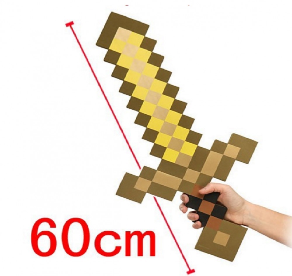 Sabie Minecraft - Gold Sword – 60 cm + Bratara Minecraft CADOU !! - Okazii
